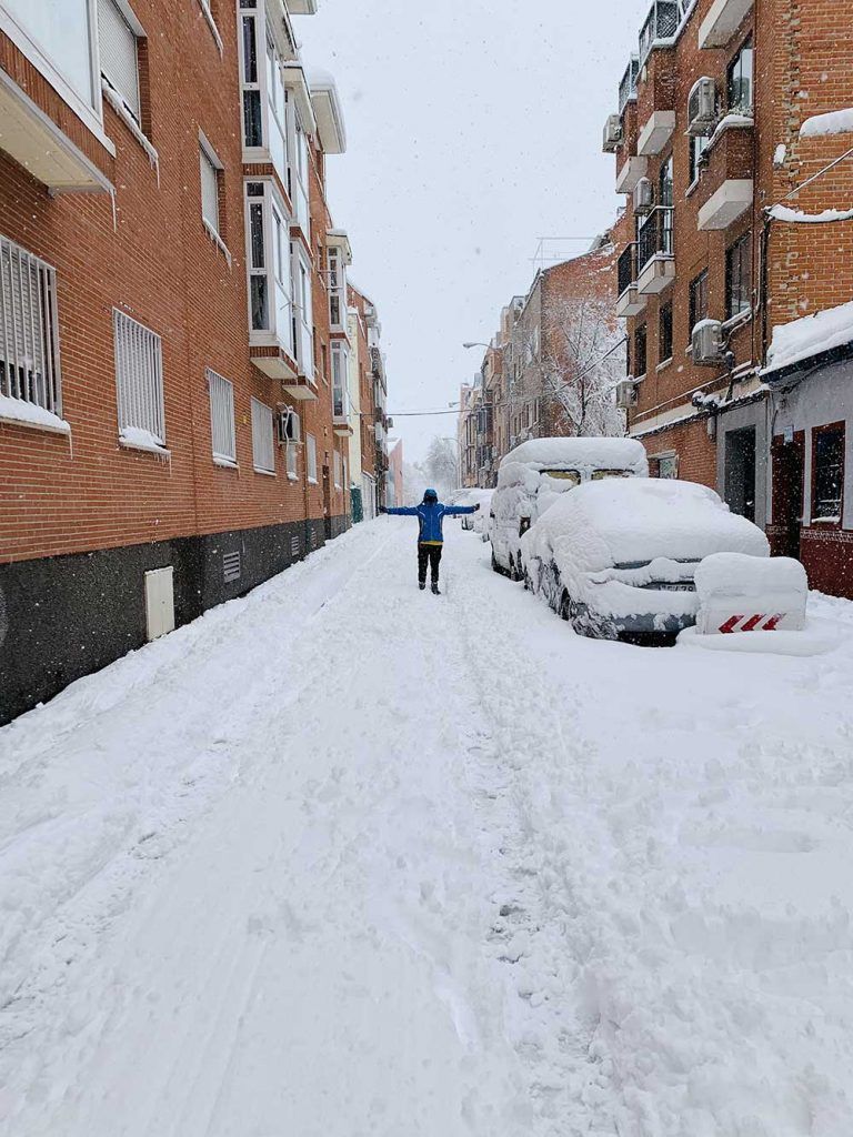 La gran nevada de 2021: Filomena a su paso por Madrid